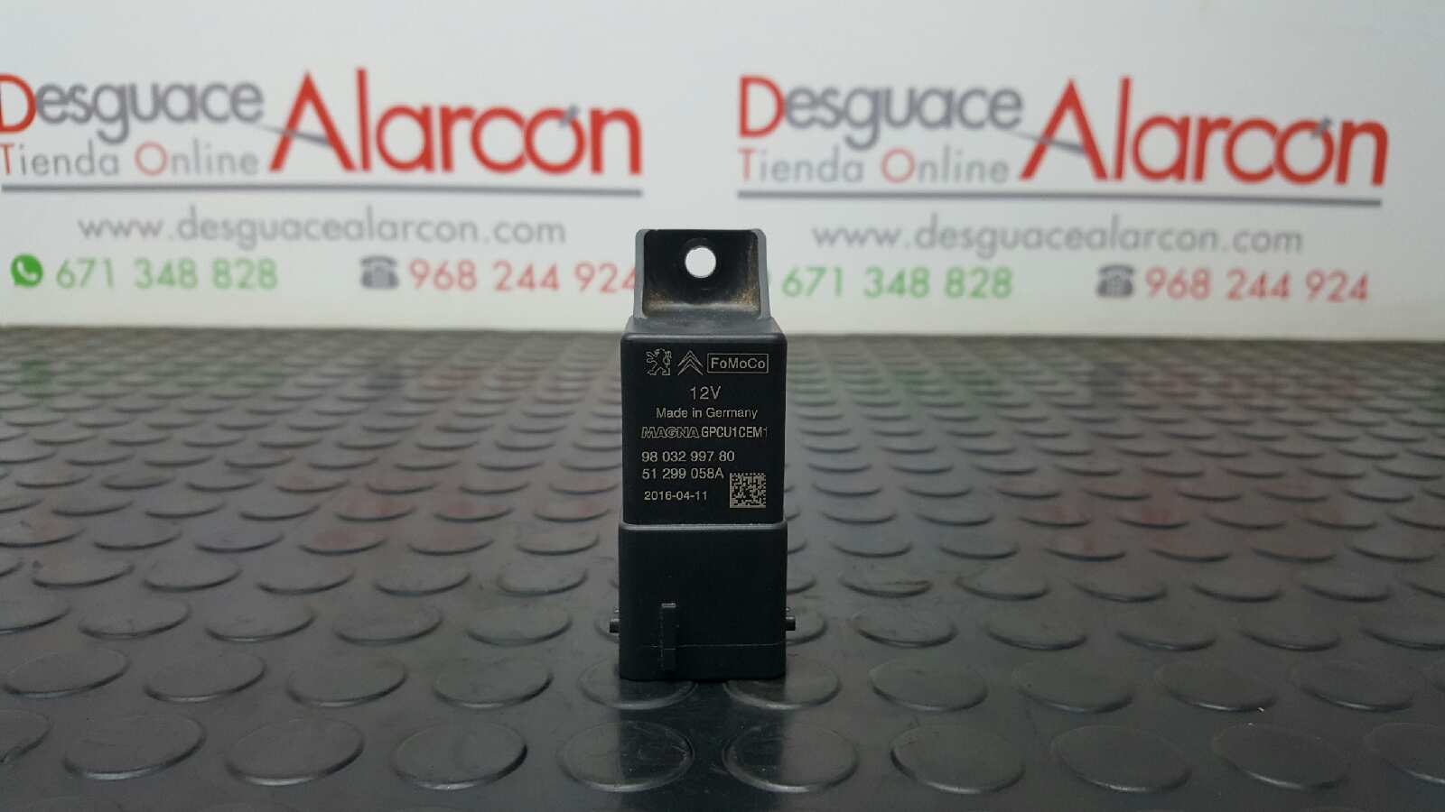 9803299780 RELAIS / 51299058A / 344525 POUR CITROEN C3 COLLECTION | eBay